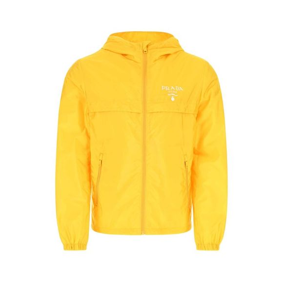 Prada | Jackets & Coats | Prada Yellow Renylon Windbreaker | Poshmark